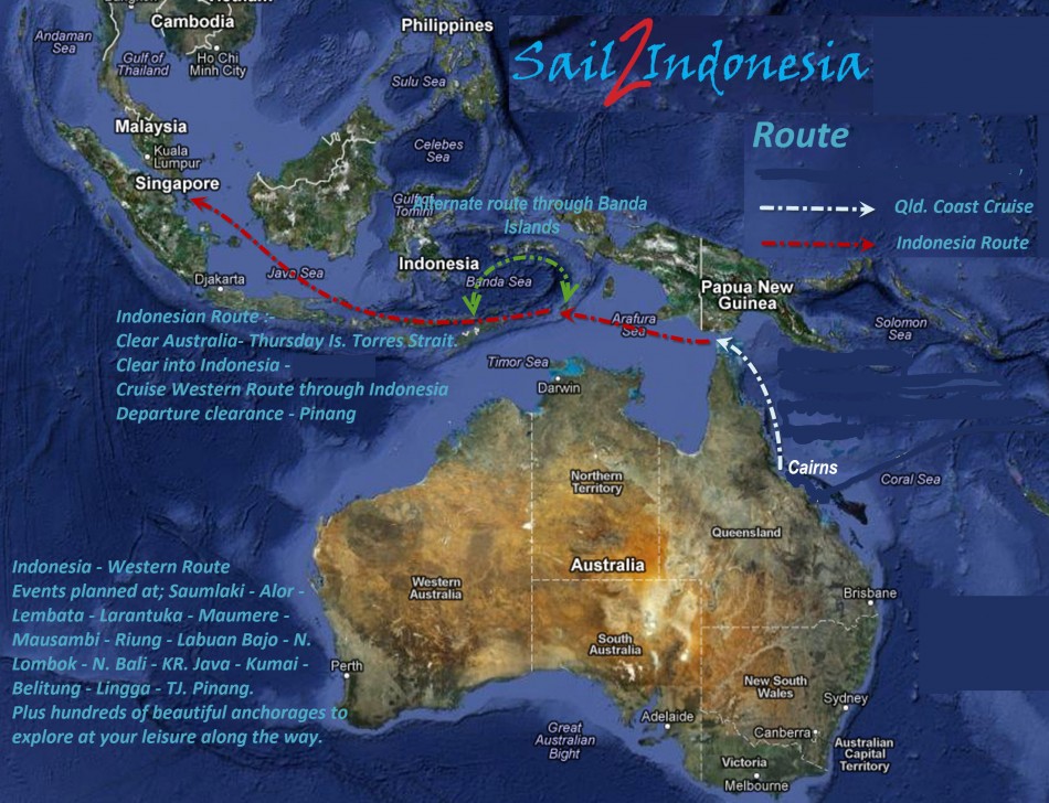 Sail 2 Indonesia Western Sailing Route - Sail 2 Indonesia Rally